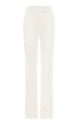 Alex Perry Tailored Bootcut Wool Suiting Pants - Off-white