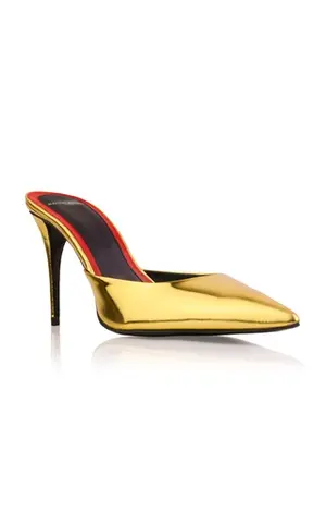 MAISON ERNEST Lux Metallic Leather Mules