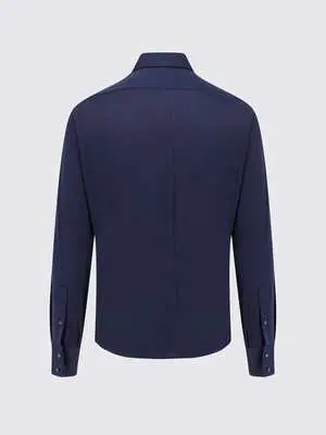 Brunello Cucinelli Slim Fit Cotton And Silk Shirt With French Collar