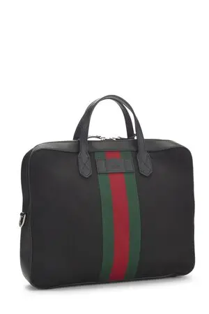 Gucci Techno Canvas Web Briefcase