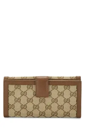 Gucci Original Gg Canvas Bamboo Tassel Wallet