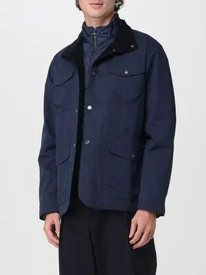 Barbour Waxed Cotton Jacket - Blue