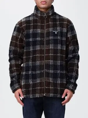 Barbour Tartan Fleece High Neck Zip Jacket - Brown