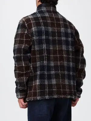 Barbour Tartan Fleece High Neck Zip Jacket - Brown