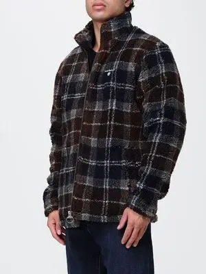 Barbour Tartan Fleece High Neck Zip Jacket - Brown