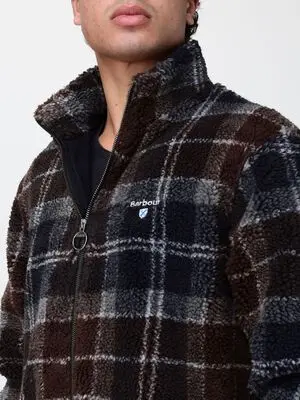 Barbour Tartan Fleece High Neck Zip Jacket - Brown