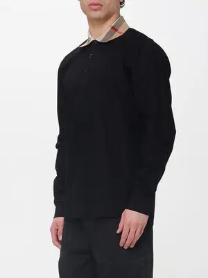 Burberry Cotton Polo Shirt - Black