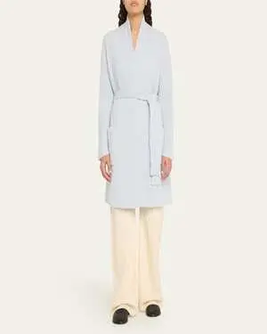 ARLOTTA CASHMERE Ribbed Cashmere Short Robe