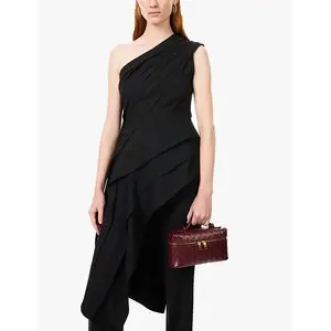 Bottega Veneta Leather Cross-body Bag - Barolo-gold