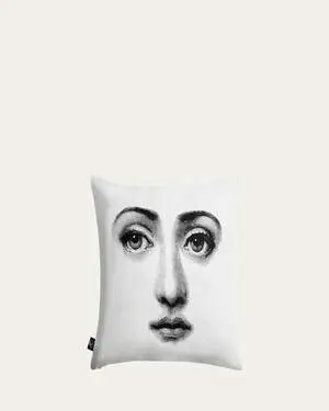 FORNASETTI Tema E Variazioni N.1 Cushion, 15" Square - Blackwhite