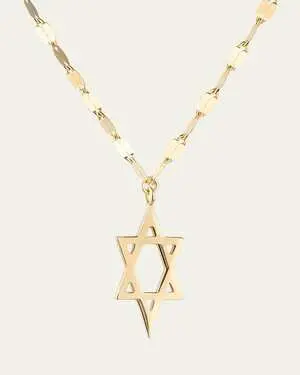 Lana Jewelry 14k Star Of David Charm Necklace - Gold