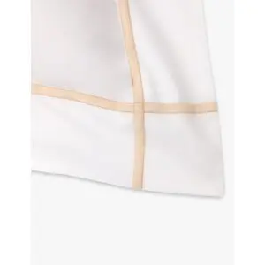 YVES DELORME Athena Bourdon-stitch Oxford Pima-cotton Pillow Case - Dune