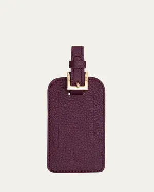 GRAPHIC IMAGE Leather Luggage Tag Wine