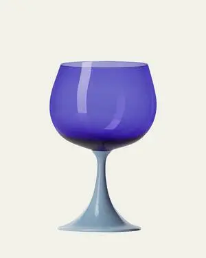 NASONMORETTI Burlesque Light Blue/blue Wine Glass, 29 Oz - Celeste Blue Blue