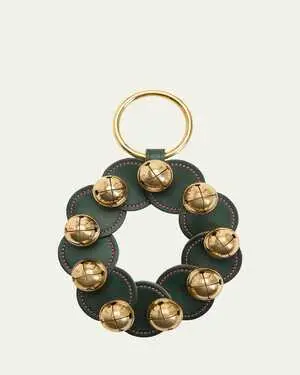 BELSNICKEL ENTERPRISES Brass Bells Disk Wreath - Green