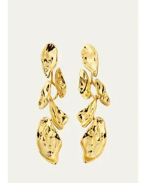 Alexis Bittar Mosaic Molten Post Earrings - Gold