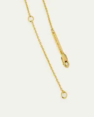 Alexis Bittar Solanales Crystal Crescent Pendant Necklace