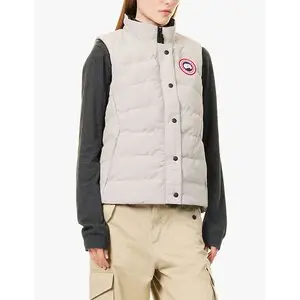 Canada Goose Freestyle Funnel-neck Brand-patch Shell Gilet - Limestone