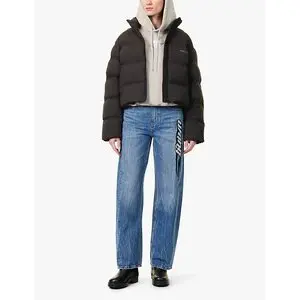Alexander Wang Blade-logo Balloon Wide-leg Denim Jeans