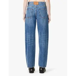 Alexander Wang Blade-logo Balloon Wide-leg Denim Jeans