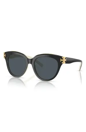 Tory Burch 53mm Phantos Sunglasses - Black/ivory
