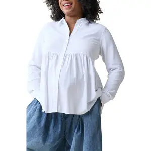 Ingrid & Isabel® Button-up Peplum Maternity Top