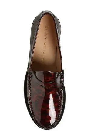 STUART WEITZMAN Lottie Loafer - Dark Brown