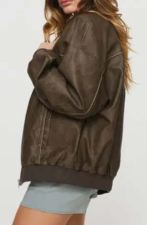 Princess Polly Goldsmith Faux Leather Jacket