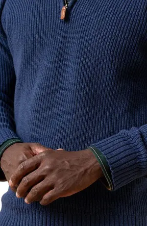 HOPE & HENRY Organic Half Zip Pullover