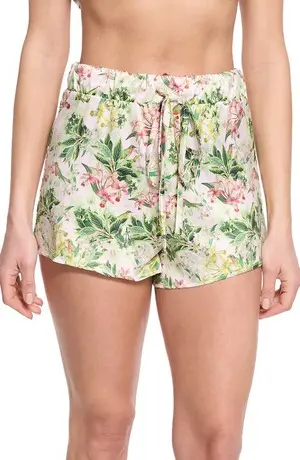 Hanky Panky Satin Pajama Shorts - French Garden