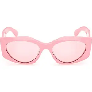 Emilio Pucci Geometric Sunglasses - Shiny Pink / Bordeaux