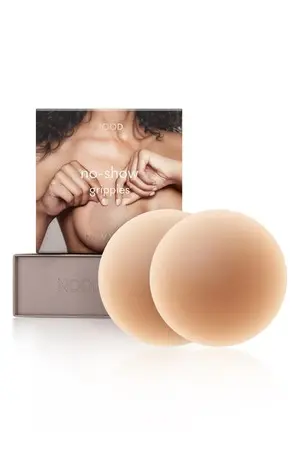 NOOD No-show Grippies® Reusable Round Nipple Covers - No. 5 Soft Tan