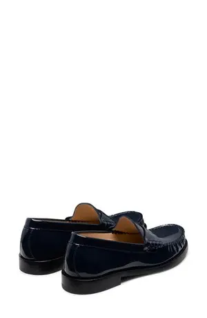 STUART WEITZMAN Lottie Penny Loafer - Nice Blue Patent