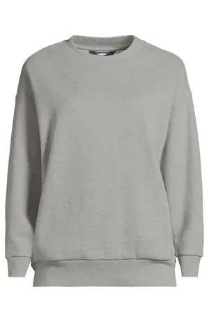 LANDS' END Relaxed Long Sleeve Crew Neck Sweatshirt