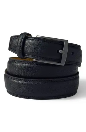 LANDS' END Glove Leather Belt - Black Pebble