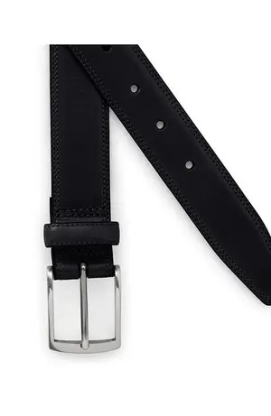 LANDS' END Glove Leather Belt - Black