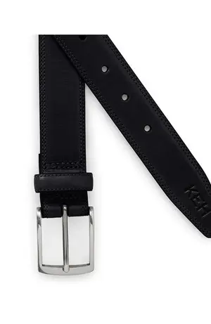 LANDS' END Glove Leather Belt - Black