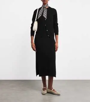 Harrods Cashmere Crew-neck Cardigan
