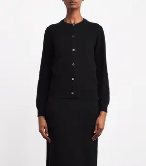 Harrods Cashmere Crew-neck Cardigan