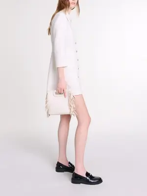 Maje Cotton Tweed Mini Dress