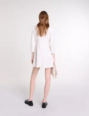 Maje Cotton Tweed Mini Dress
