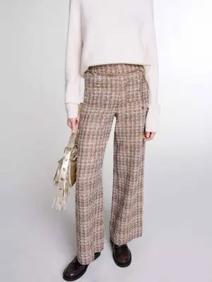 Maje Cotton Tweed Trousers