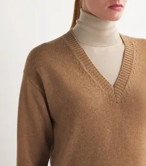 Harrods Cashmere V-neck Sweater