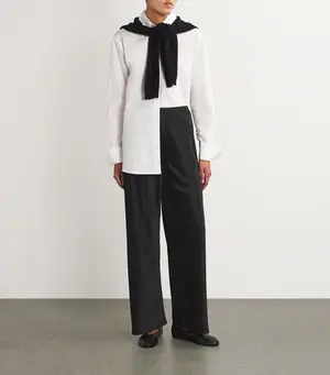 Almada Label Satin Bias Trousers