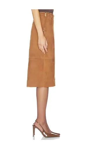 Retrofete Marcella Suede Skirt