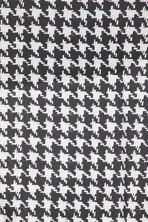 Norma Kamali Oversized Houndstooth Flared Gown