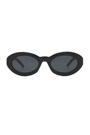 Saint Laurent Oval Sunglasses - Black