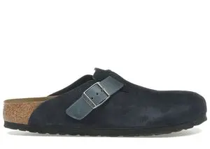 BIRKENSTOCK Boston Mixed Leather Clogs - Midnight