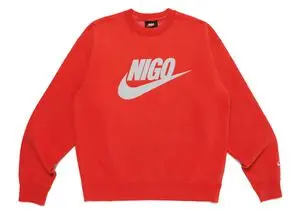 Nike Nike X Nigo NRG Fleece Crew Sweatshirt - Red