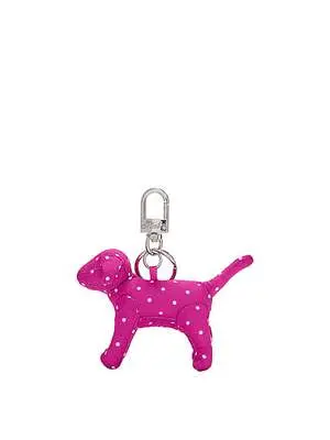Pink Micro Dog Keychain Charm - Print